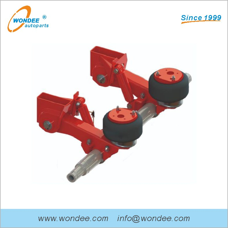 9T 11T Lifting And Unlifting Type Semi Trailer Beam Type Air Suspension ...