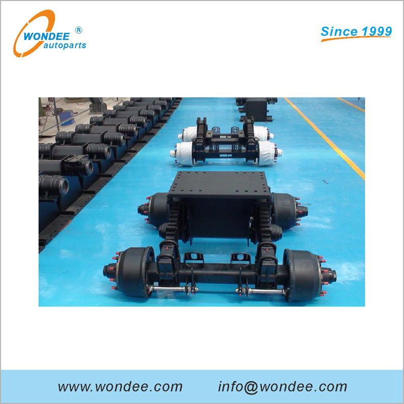 24T 28T 32T 36T Germany Drum Type Bogie Suspension for Semi Trailers ...